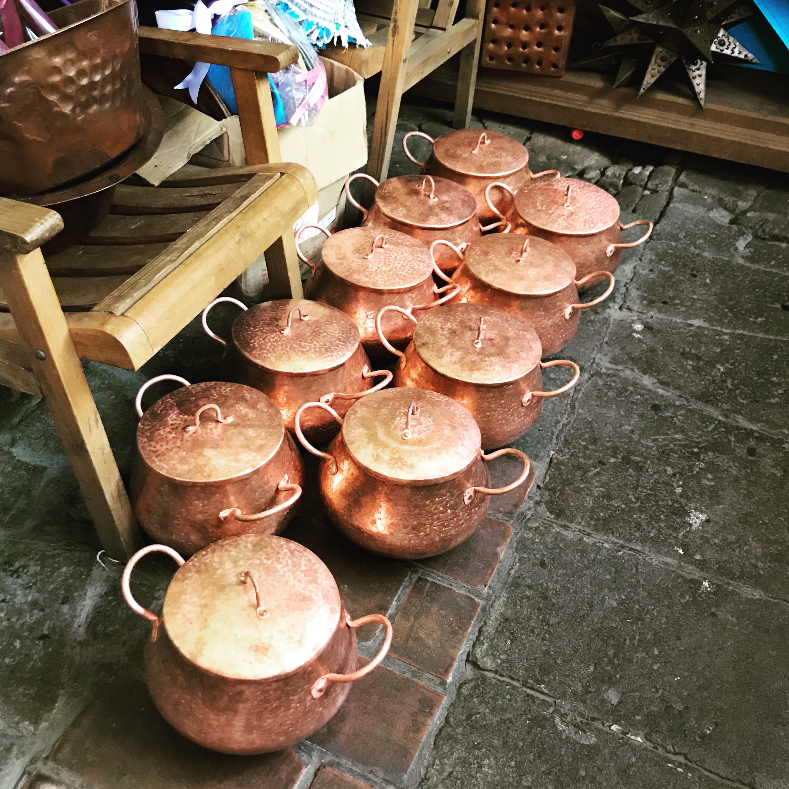Copper Bean Pot with Lid - 2.5l — Mexico1492