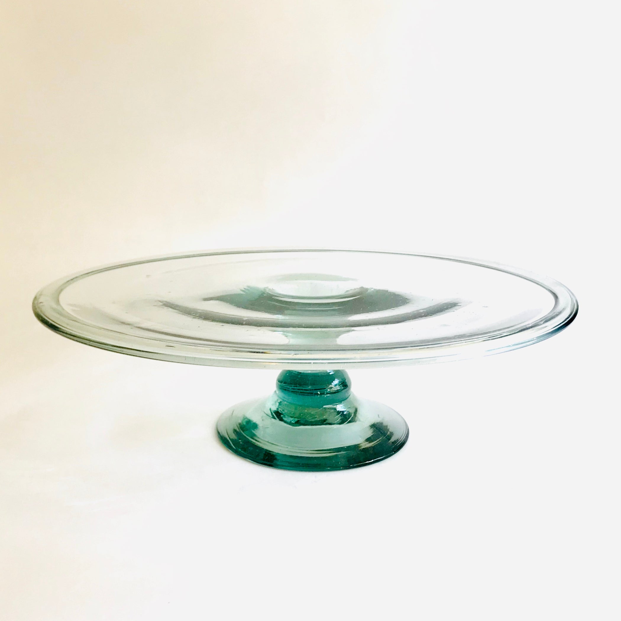 Blown Glass Cake Stand with the Bell - Large — Mexico1492